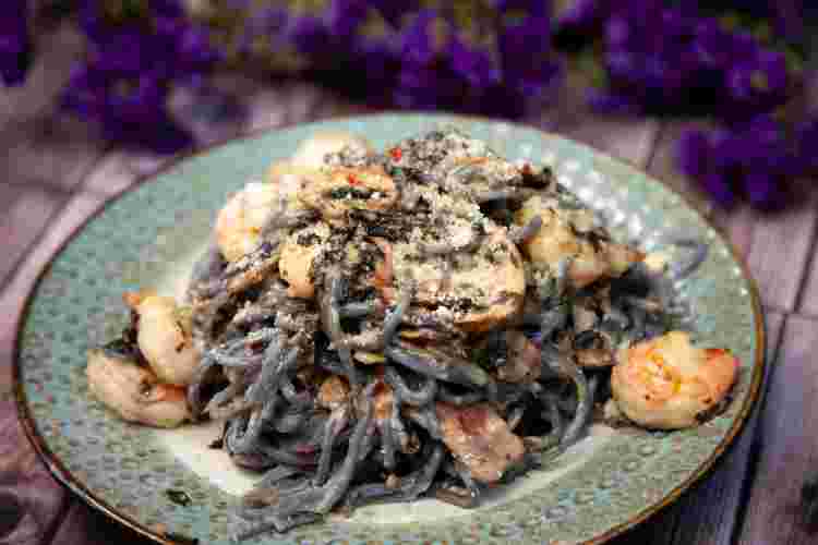 Kalo Noodles with Coconut Cream Sauce Recipe • Cooking Hawaiian Style