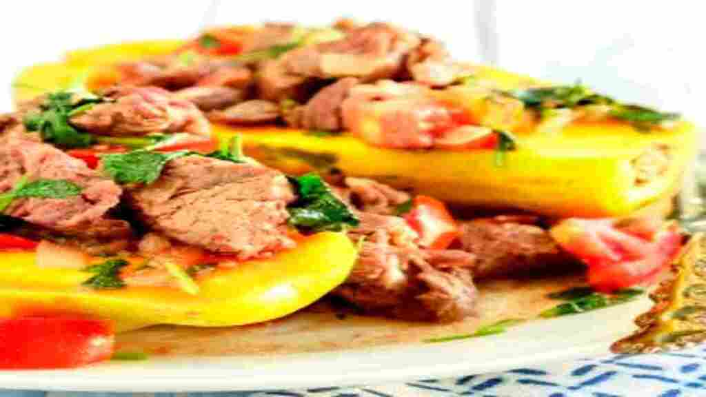 Anuhea's Beef Poke Served in a Papaya Recipe • Cooking Hawaiian Style