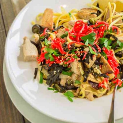 Colleen Hanabusa's Fresh Ahi Pasta Recipe • Cooking Hawaiian Style