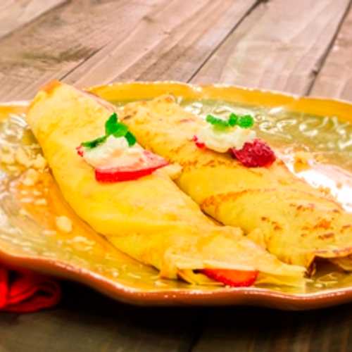 Strawberry Macadamia Nut Crepes Recipe • Cooking Hawaiian Style