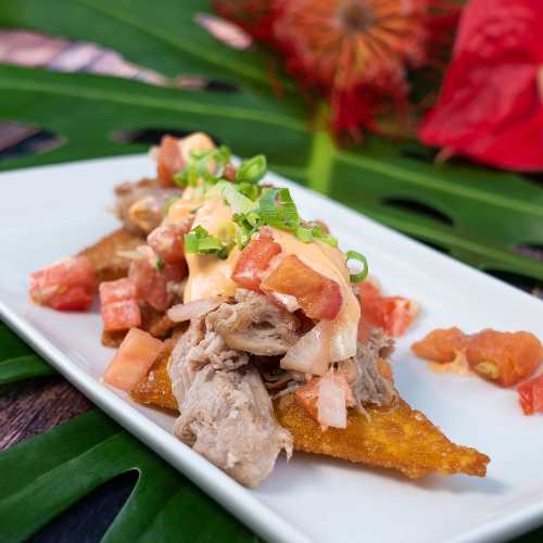Kalua Pig Nachos by Keilana Mokulehua Recipe • Cooking Hawaiian Style